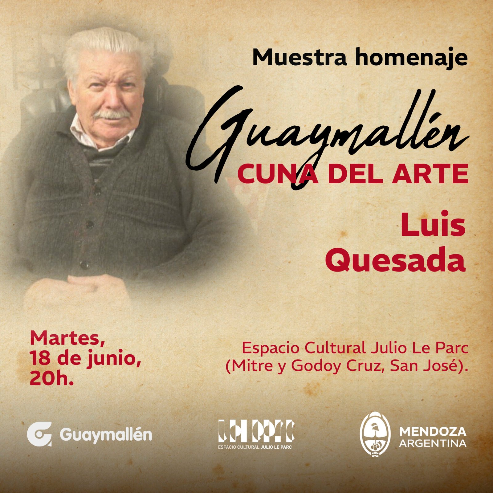 “Guaymallén, cuna del arte”: muestra en homenaje al maestro Luis ...